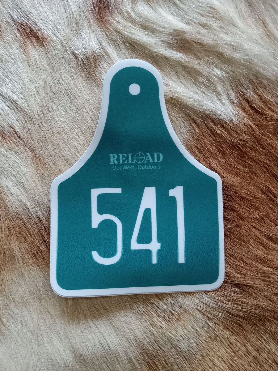 541 Ear Tag Decal Sticker – Reload Out West Outdoors